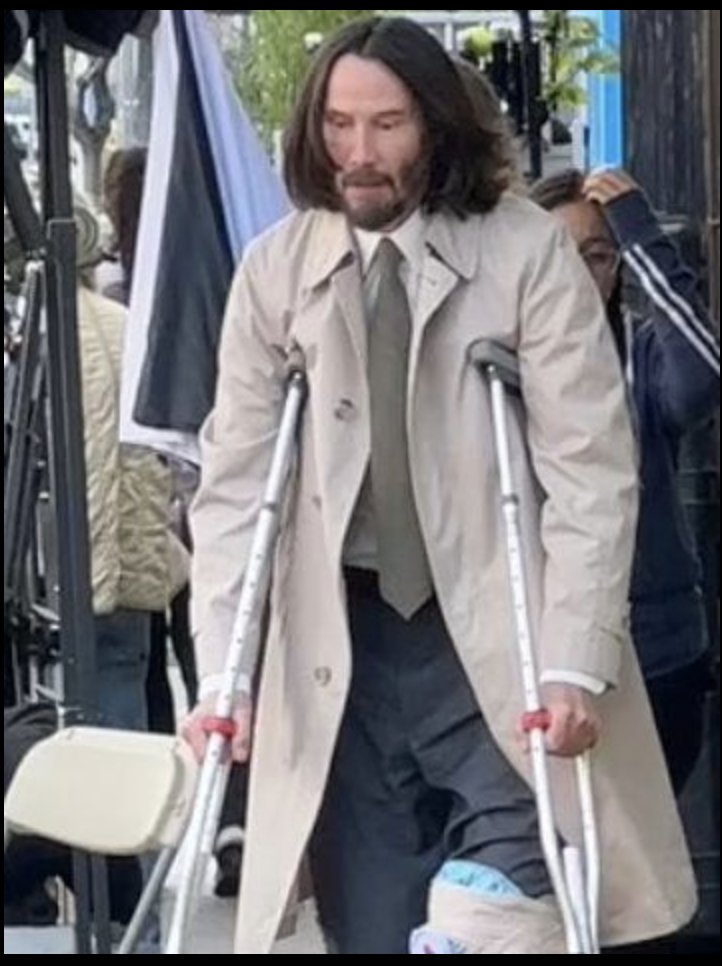 Keanu Reeves shares details of a recent injury he endured on the set of ...